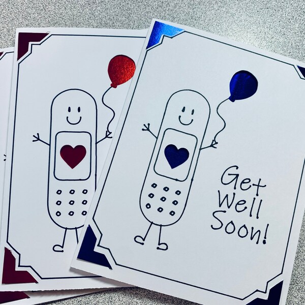 Get Well Soon Card SVG With Bandage and Heart, Cricut Joy, SVG File ...