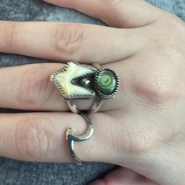 Coyote Bone Handmade Sterling Silver Ring - Etsy