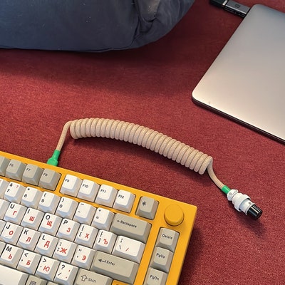 Custom Coiled Mechanical Keyboard Cable - Etsy