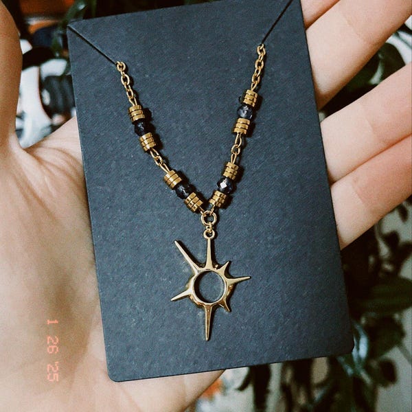 Viktor Arcane Inspired Corrupted Hexcore Necklace Iolite Hematite ...