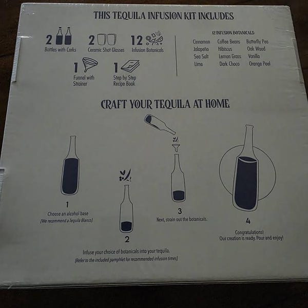Christmas Gift, Tequila Infusion Kit, Tequila Gift Set, Tequila Gift ...