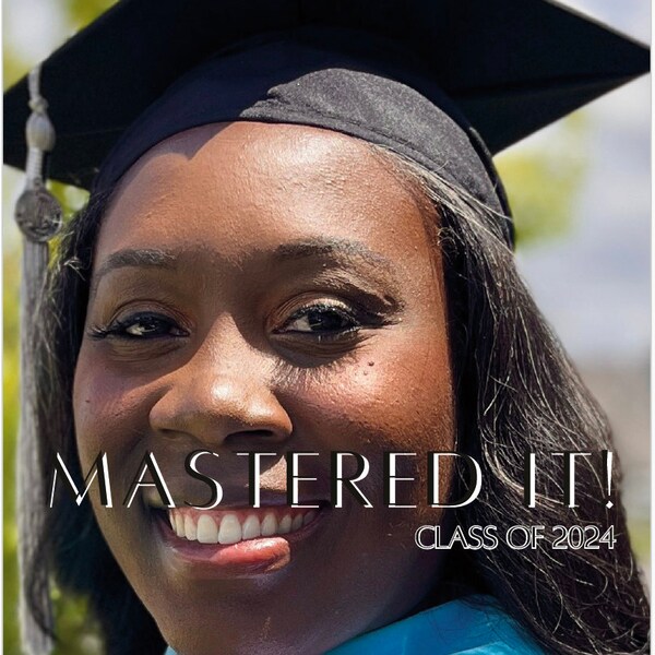 Mastered It Graduation Invite, Mastered It Graduation Flyer, Masters Graduate Invitation ...