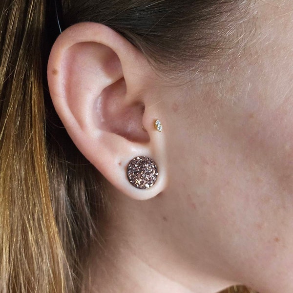 Plugs - Pale Baby Pink Button Plugs - 2g, 0g, and 00g. - Etsy