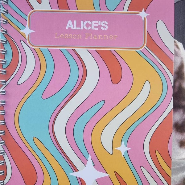 Personalised Teacher Planner / Lesson Planner 2024-25 Leopard Print ...