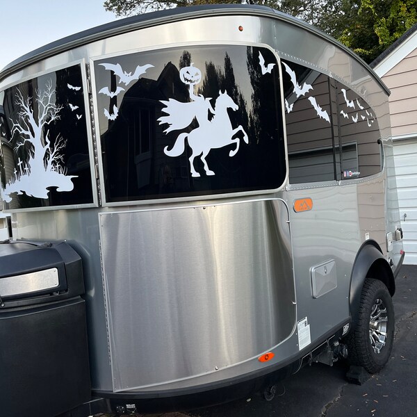 Headless Horseman Decal, Front Door Decal, Halloween Decor, Sleepy ...