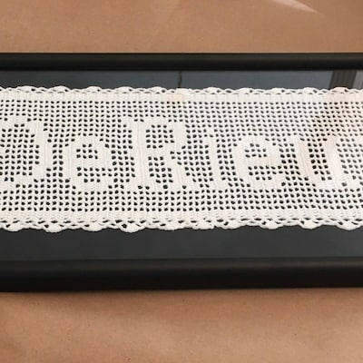 Filet Crochet Family Heirloom Name Doily Pattern - Etsy