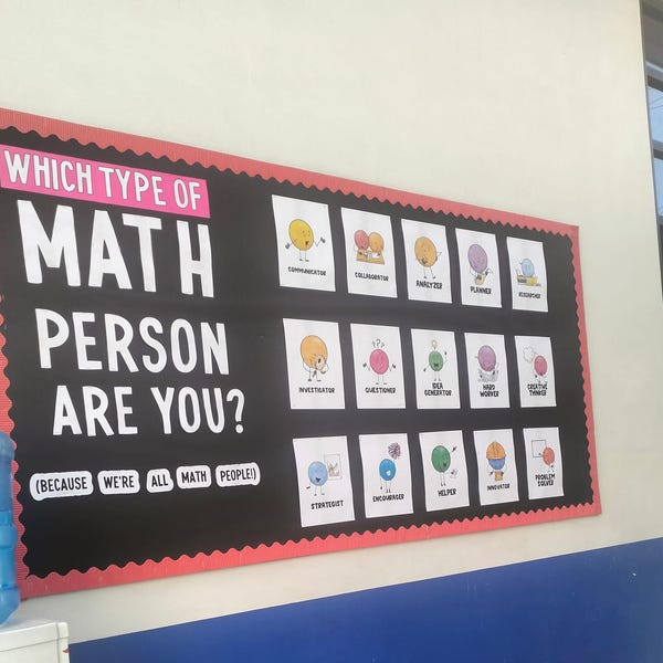 Math Symbols Bulletin Board Classroom Decorations for Elementary ...