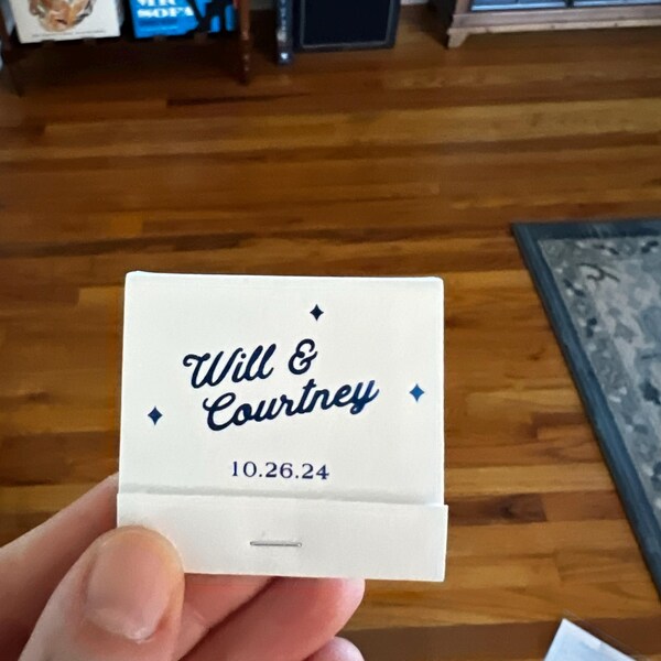 My Apartment Sparkle Matches - Personalized 30 Strike Matchbooks ...