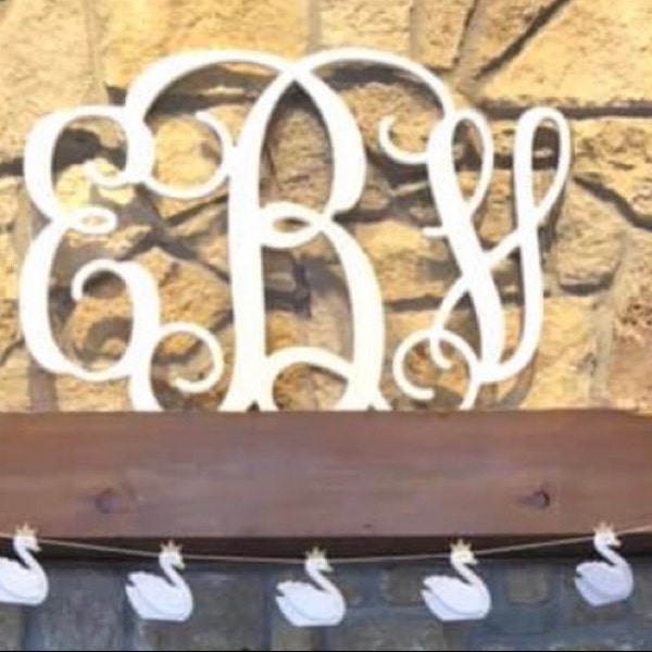 Wall Monogram, Wood Monogram, Nursery Monogram, Wooden Monogram, Wood ...