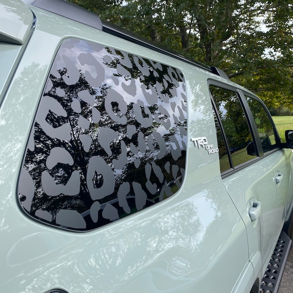 Fits 2010-2024 Toyota 4RUNNER Rear Side Window Leopard Cheetah Print ...
