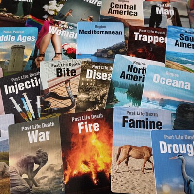 Past Life Oracle Deck Set With Travel Bag - Etsy