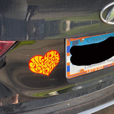 Vinyl Sticker, 'all You Need is Love' 11cm Beatles, Heart, 60s, Groovy ...