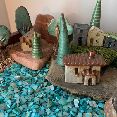 Mini Clay Tree, Pottery Trees, Ceramic Tree, Miniature Fairy Trees ...