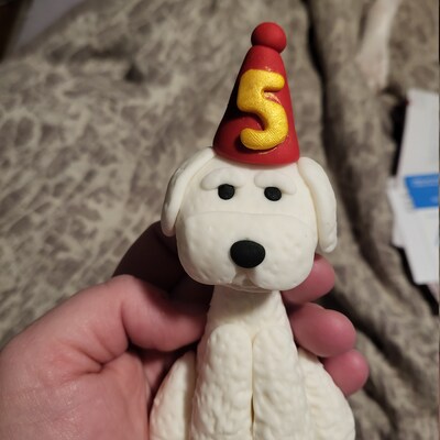 Poodle Dog Fondant Cake Topper - Etsy