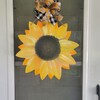 Painted Sunflower Door Hanger, Front Door Decor, Summer Flower, Front ...