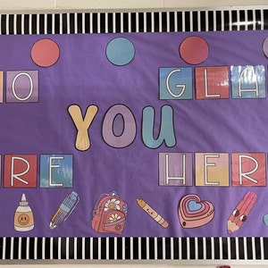Retro Fall Bulletin Board DIY Classroom Bulletin Board Door - Etsy