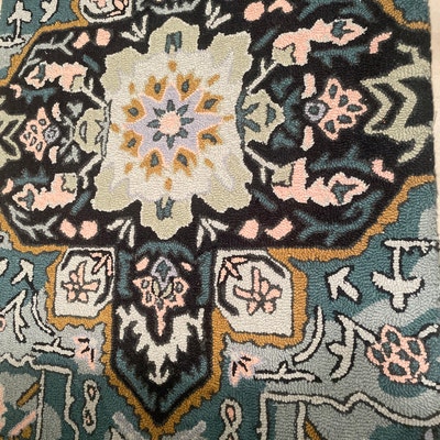 Black Modern Turkish Oushak Handmade Wool Rug for Living Room and ...