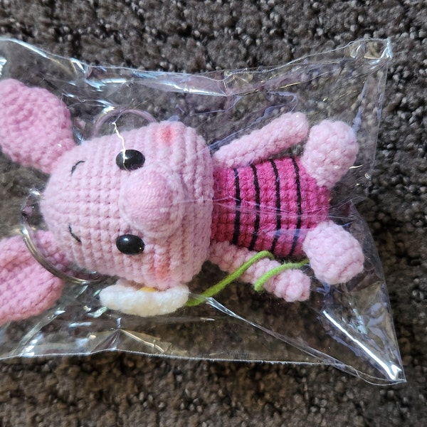 Crochetwinnie the Pooh Keychain/piglet Crochet Keychain/ Winnie Family ...