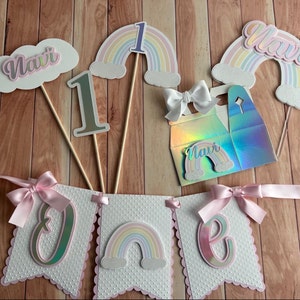 Rainbow Gable Box With Pastel Colors Rainbow With Bow. Great for Any ...