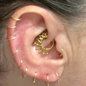Unique Abstract Gold Belly Button Piercing Gold Belly Button Jewelry ...
