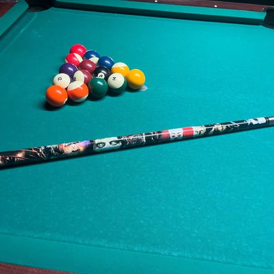 SEA TURTLE Ash Pool Cue Made to Order Add Your Text Ocean Reef - Etsy