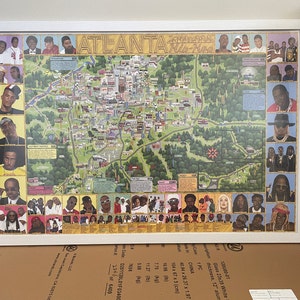 Atlanta Rap Map - Etsy