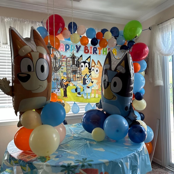 Bluey Birthday Decorations, Party Decorations, Party Supplies, Balloons ...