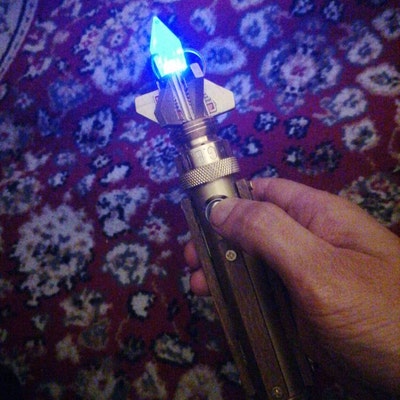 Steampunk Sonic Screwdriver Black & Yellow With Light and Sound. Light ...