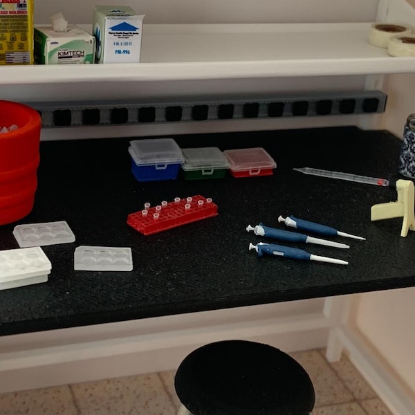 1/12 Scale Even More Miniature Biology Lab Supplies for Diorama/doll ...