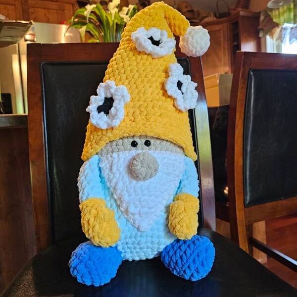 Crochet Gnome Pattern Set of 3, PDF Crochet Pattern, Plush Gnomes, DIY ...