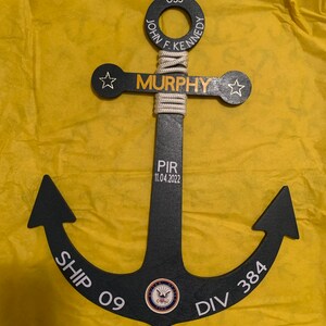 US Navy PIR Anchor / Navy Graduation Anchor / PIR / Navy Boot Camp ...