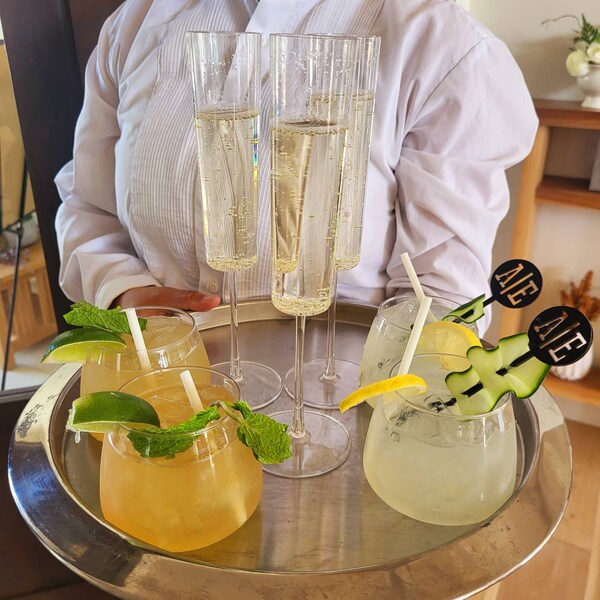 Logo Drink Stirrers - Logo Barware - Wedding Stir Sticks - Wedding Logo ...