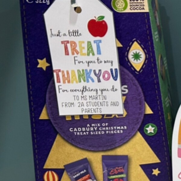 EDITABLE Teacher Appreciation Gift Tag, Staff Appreciation Gift Tag ...