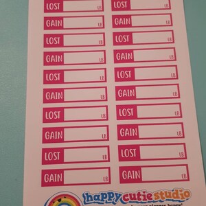 20 Cute Weight Tracker/scales Planner Stickers - Etsy