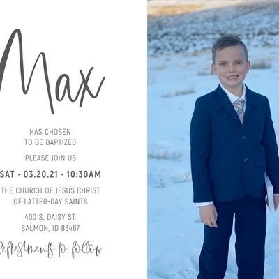 LDS Baptism Memory Book Printable, 8.5 X 11, instant Download, 13 ...