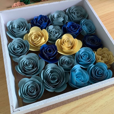 Rolled Flower Svg, Rolled Paper Flowers Svg, Rolled Rose Svg, Template ...