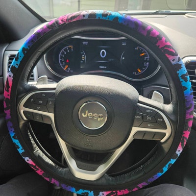 Tooled Leather Pattern Steering Wheel Cover - Etsy