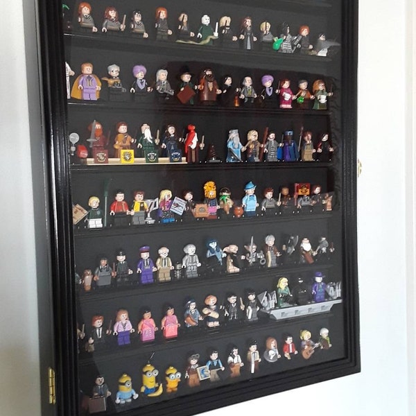 Large 110+ Mini Figures Minifigures Display Case Cabinet Small Action ...