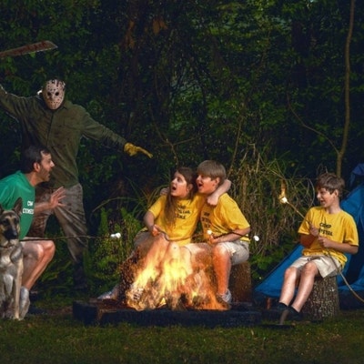 Overhead Jason VII Bloody Hood Mask Latex Halloween Horror Fancy Dress ...