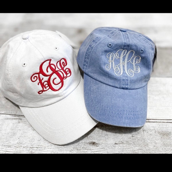 Monogram Toddler Hat, Personalized Baseball Cap for Children, Birthday ...