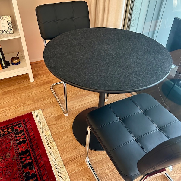 Large Round Pad/ Felt Table Cover/ Customizable Sizing - Etsy