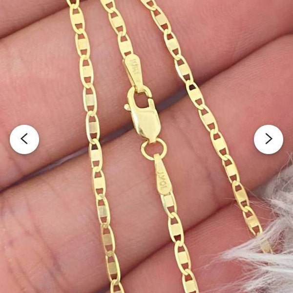 Genuine 14K Gold Rope Chain, 14K Real Gold Rope Chain, Ladies Gold ...