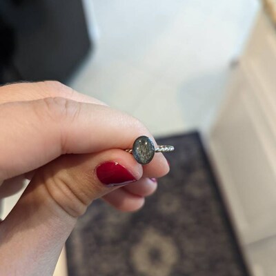 Hair Keepsake Ring Pet Hair Ring Lock of Hair Keepsake Hair Memorial ...