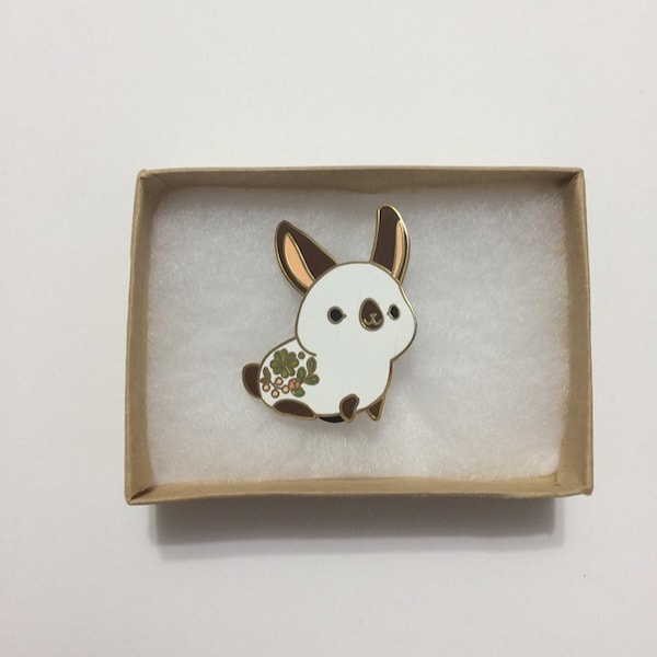 Himalayan Rabbit (brown and White Bunny) Pin - Etsy