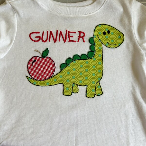 BUNDLE Back to School Dinosaur With Apple, With & Without Bow, Bean ...