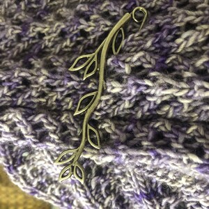 Leaf Border Shawl Knitting Pattern Wrapped in Leaves - Etsy