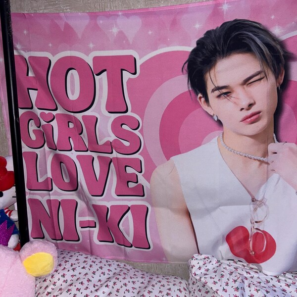Ateez Seonghwa Hot Girls Concert Banner, Ateez Coachella Kpop Flag ...