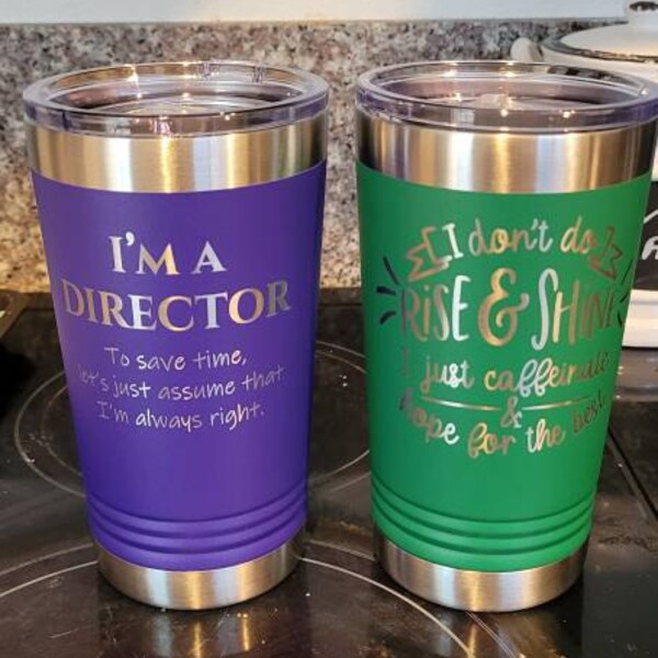 I'm A Director- Engraved Stainless Theater Mug Gift, Director Tumbler ...