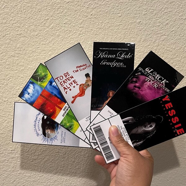 Physical Ticket Custom Personalized Laminated Concert Event Ticket ...