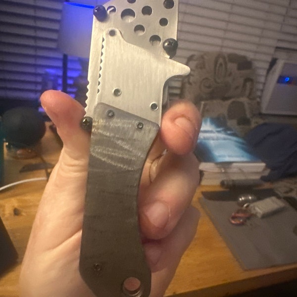 Small Curve Striped - Utility Knife Fixed Blade Razor Unique Custom ...